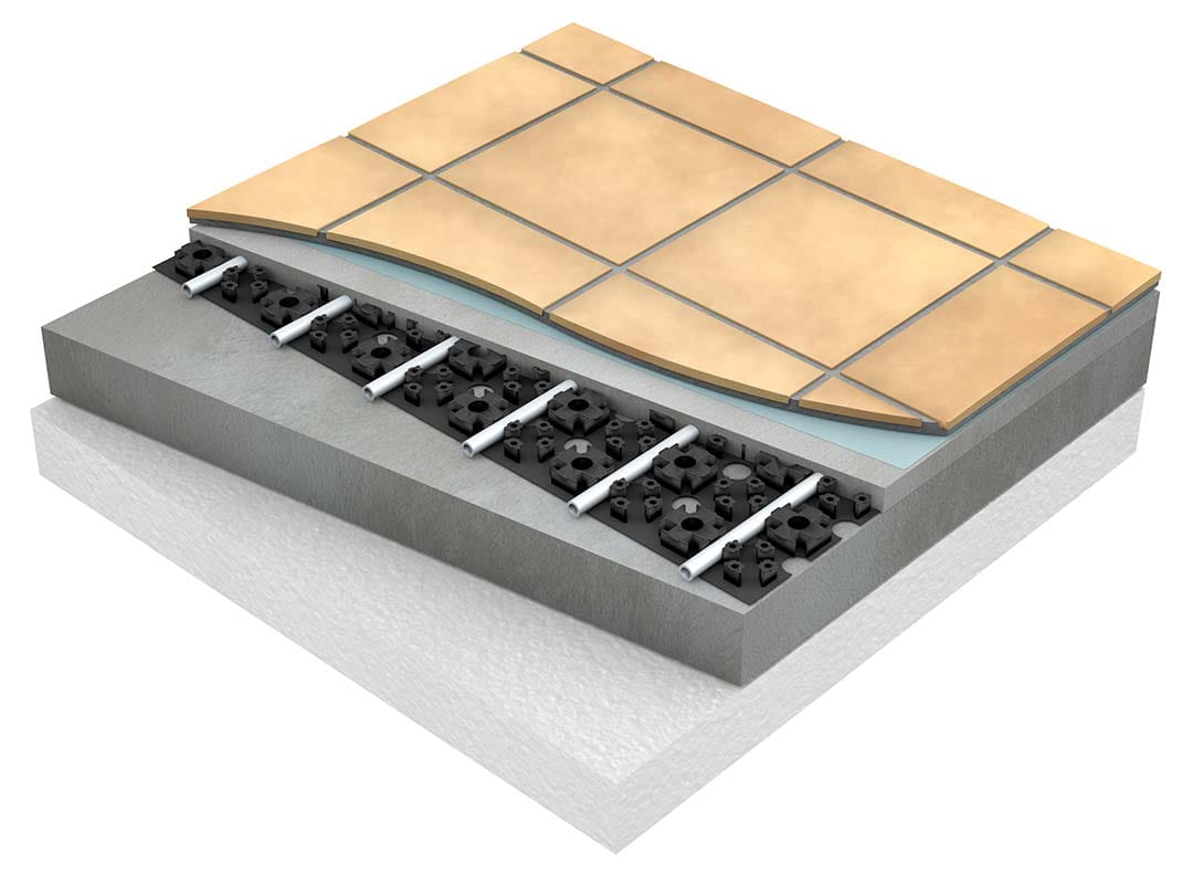 Minitec gulvvarme med lav byggehøjde - Gulvvarme renovering | Uponor